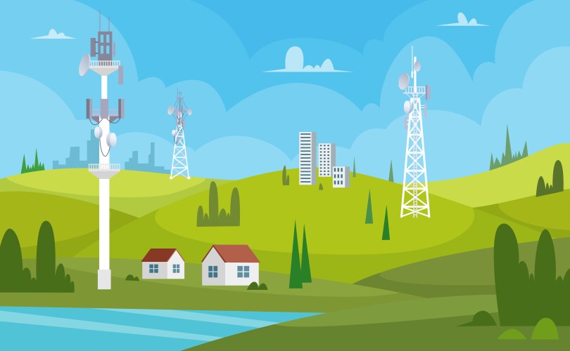 Communication Towers Vector Images (over 17,000)
