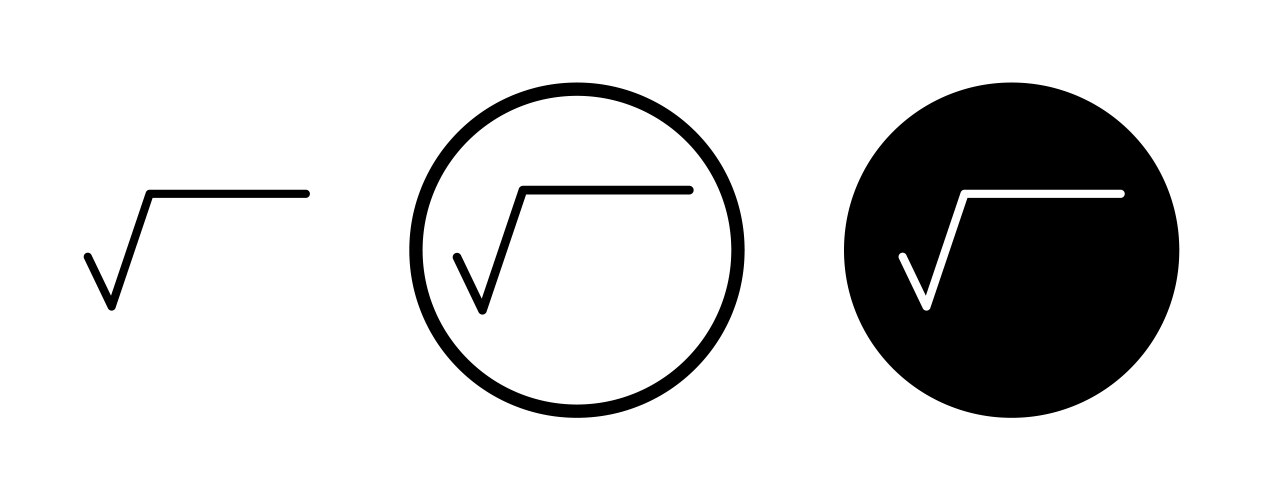 Square root icon Royalty Free Vector Image - VectorStock