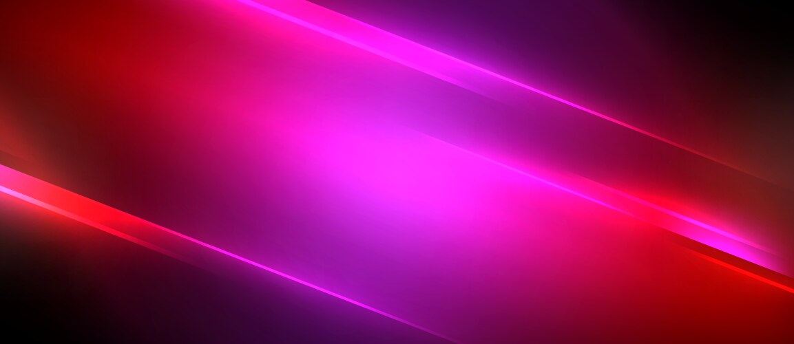 Neon dynamic diagonal light rays background Vector Image