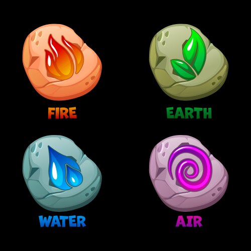 Signs Symbols Water Fire Earth Wind Vector Images (over 820)