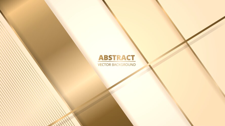 Abstract luxury background with gold lines Vector Image