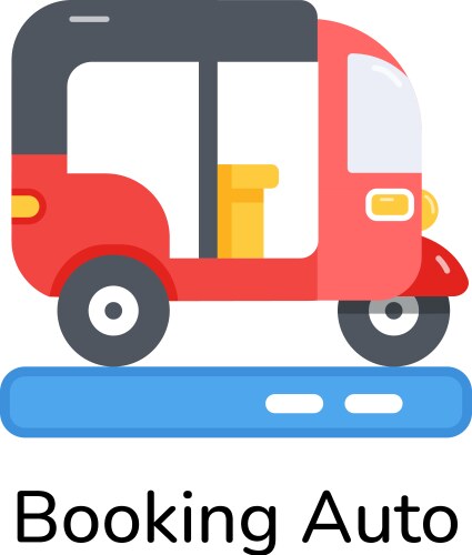 Booking auto Royalty Free Vector Image - VectorStock