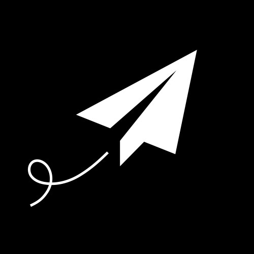 Paper plane logo Royalty Free Vector Image - VectorStock