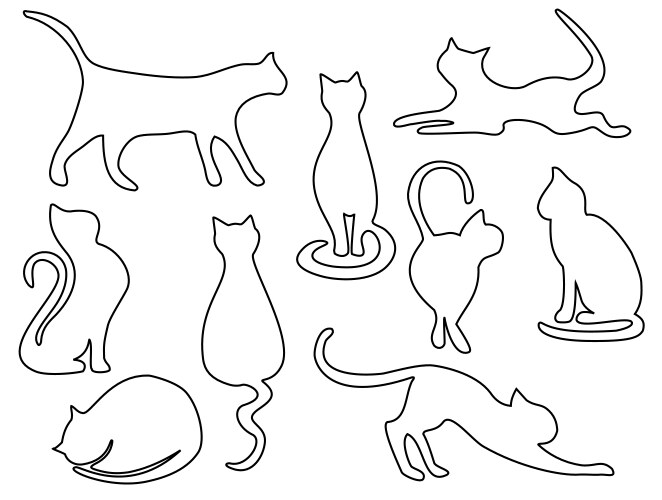 Cat Line Drawings Vector Images (over 37,000)