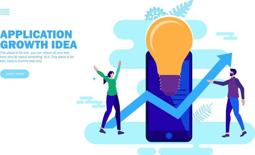 New app application idea Royalty Free Vector Image