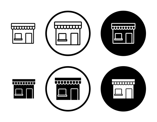 Store icon Royalty Free Vector Image - VectorStock