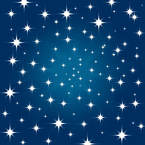 Night sky horizontal seamless pattern Royalty Free Vector