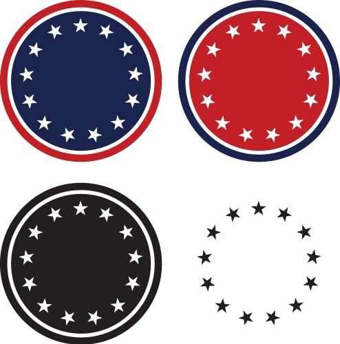 13 stars circle Royalty Free Vector Image - VectorStock