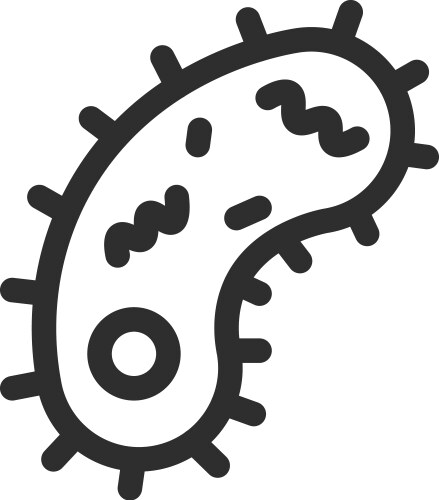 Chlamydia trachomatis bacteria showing elementary Vector Image