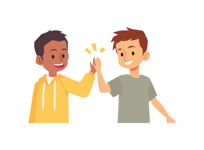 High Five Cartoon Vector Images (over 1,800)
