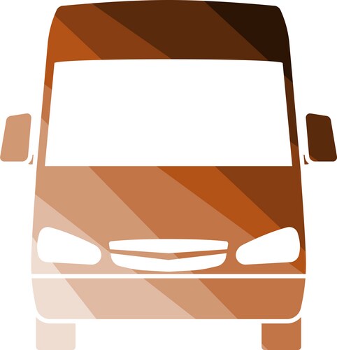Van icon front view Royalty Free Vector Image - VectorStock