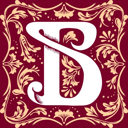 Vintage alphabet Royalty Free Vector Image - VectorStock