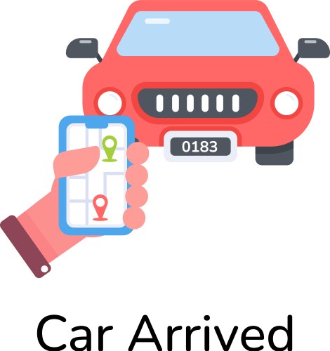 Car location Royalty Free Vector Image - VectorStock