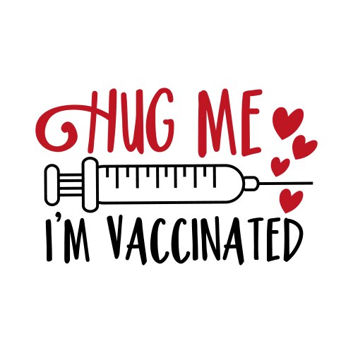 Funny vaccination slogan Royalty Free Vector Image