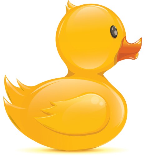 Rubber duck Royalty Free Vector Image - VectorStock