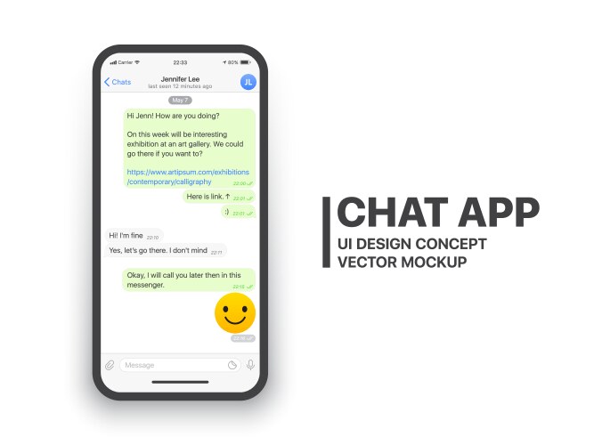 Messenger Mockup Vector Images (over 1,500)