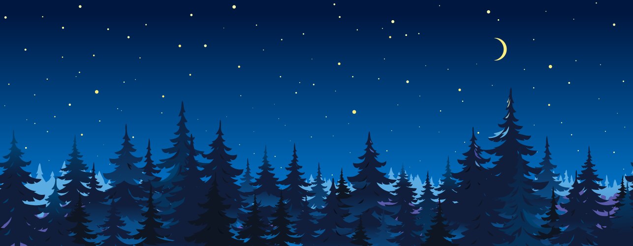 Night Forest Vector Images (over 39,000)