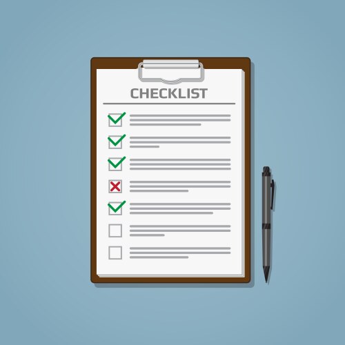 Checklist Royalty Free Vector Image - VectorStock