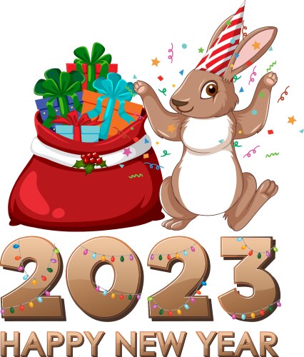 Boy are playing with three rabbits Royalty Free Vector Image