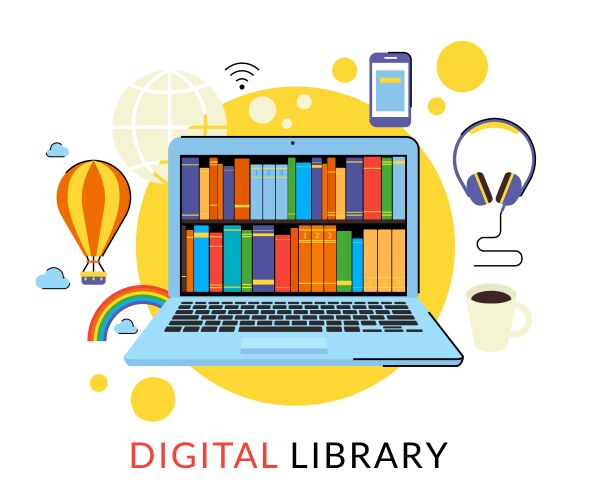 Laptop isolated on white Royalty Free Vector Image