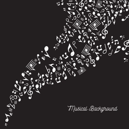 Music Notes Symbols Black and White Vector Images (over 36,000)