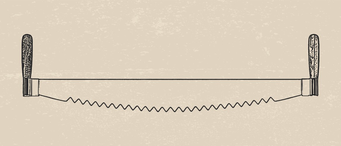 Circular saw drawing isolated hand drawn object Vector Image