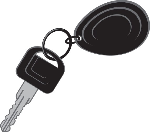 Car keys icon cartoon style Royalty Free Vector Image