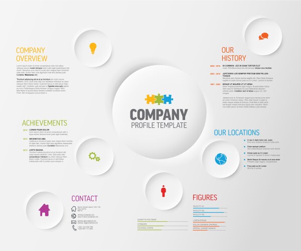 Infographic Company Profile Vector Images (over 5,100)