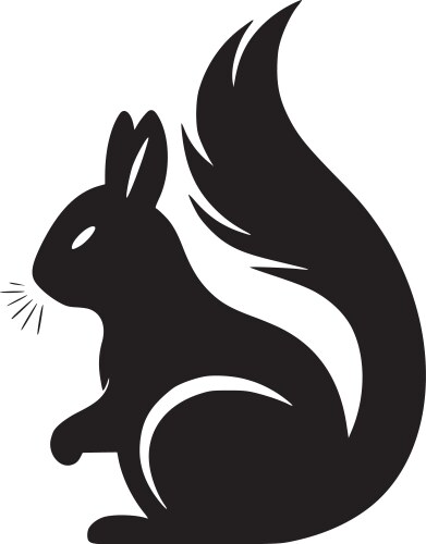 Squirrel Black and White Vector Images (over 3,000)