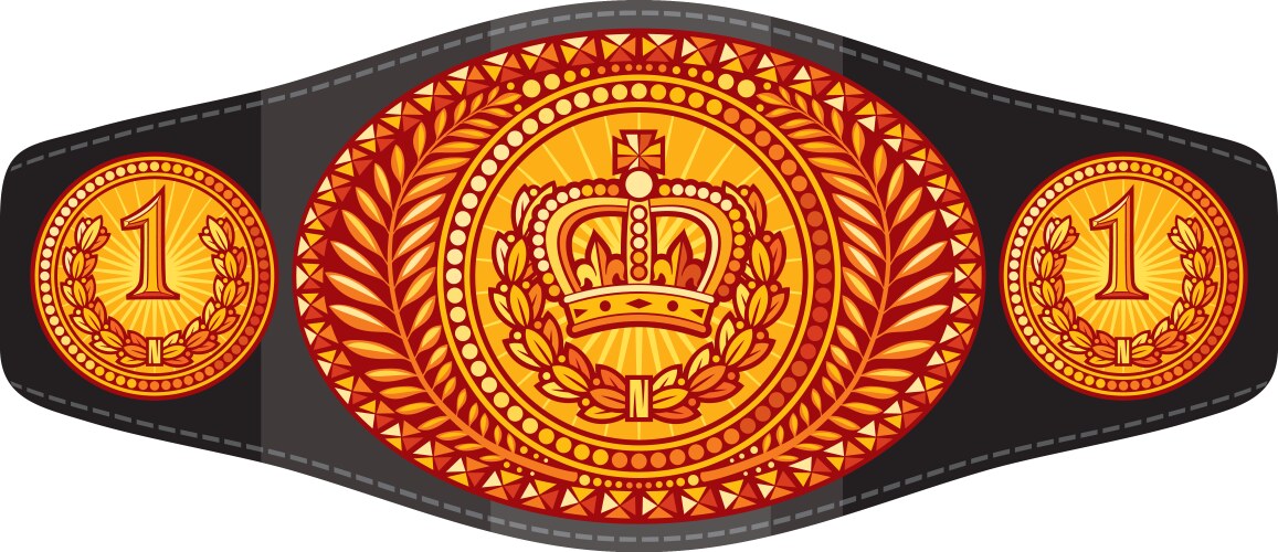 Boxing belt Royalty Free Vector Image - VectorStock