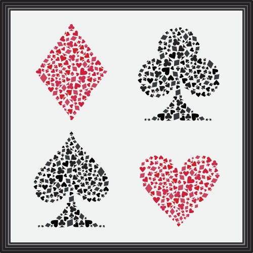 Playing Card Suits Royalty Free Vector Image - VectorStock