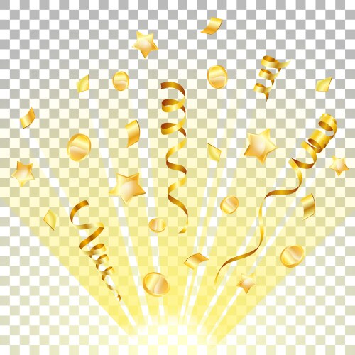 Gold Streamer Transparent Vector Images (over 950)