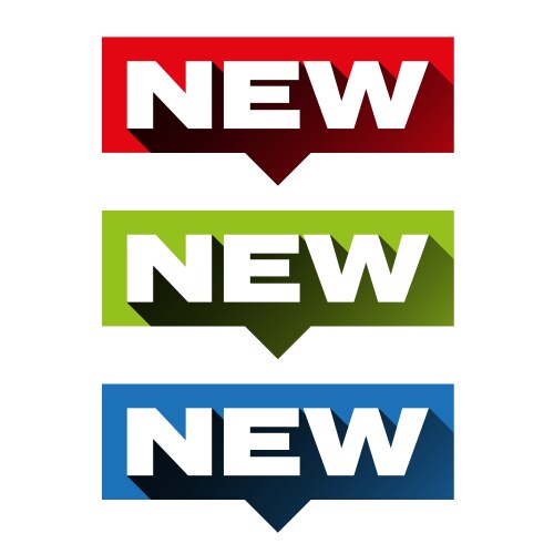 Sign new Royalty Free Vector Image - VectorStock