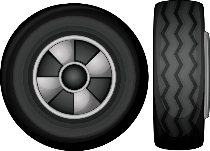 Tire cartoon Royalty Free Vector Image - VectorStock