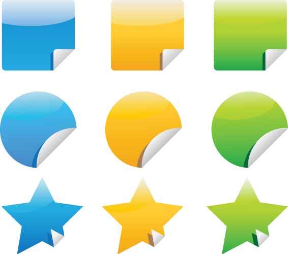 Stickers Royalty Free Vector Image - VectorStock