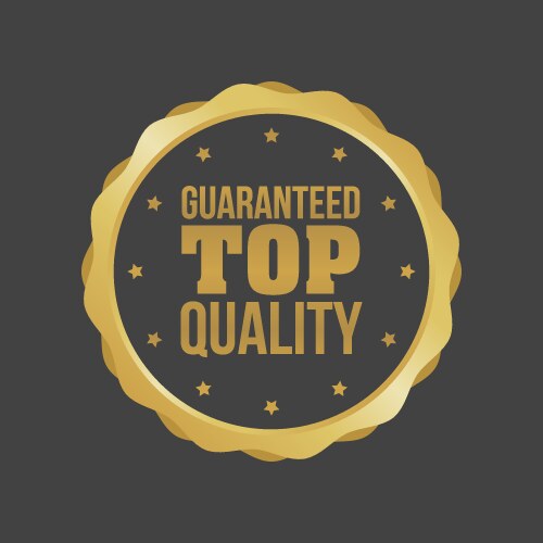 Most popular gold sign round label Royalty Free Vector Image