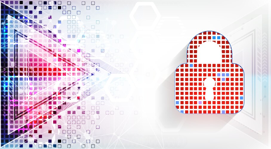 Protection concept protect mechanism system Vector Image