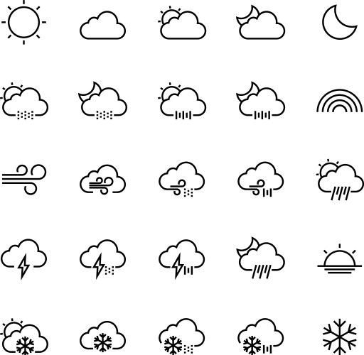 Weather Outline Vector Images (over 83,000)