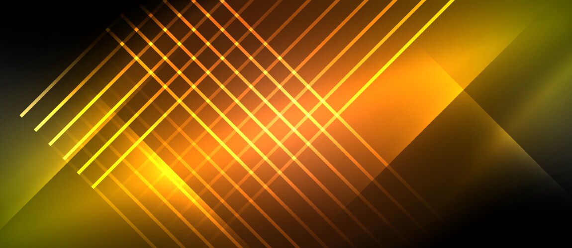 Neon dynamic diagonal light rays background Vector Image