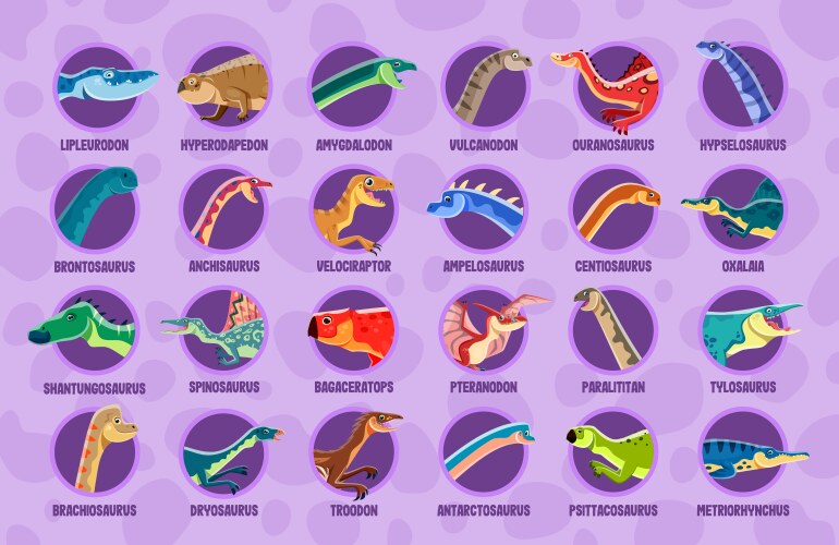 Dinosaur Name Dinosaurs Vector Images (over 290)