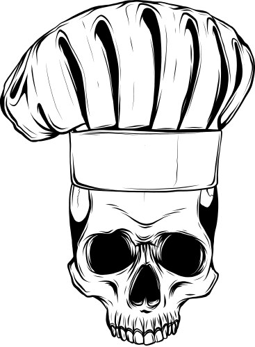 Outline human skull design Royalty Free Vector Image