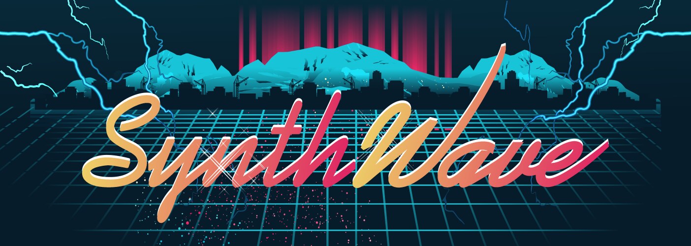 Synthwave vaporwave retrowave glitch arrows Vector Image