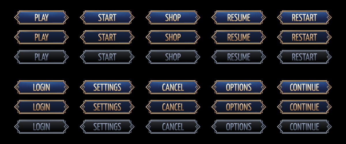 Button Sprite Vector Images (over 230)