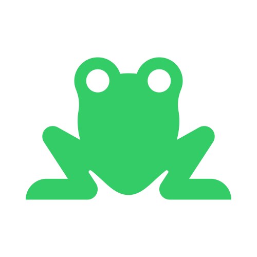 Frog symbol toad icon sign Royalty Free Vector Image
