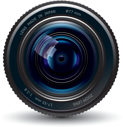 Camera lens Royalty Free Vector Image - VectorStock