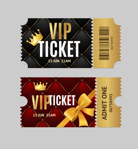 Vip invitation and card set Royalty Free Vector Image