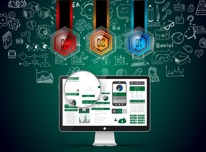 Ux ui Royalty Free Vector Image - VectorStock