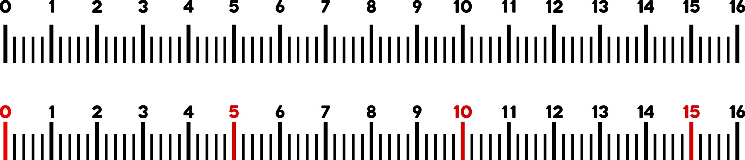 Ruler cm measurement numbers scale Royalty Free Vector Image