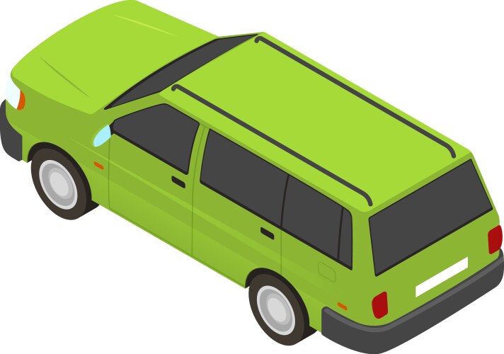 Car 4x4 with colorful triangles Royalty Free Vector Image