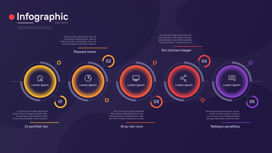 Graphics infographics with three options template Vector Image